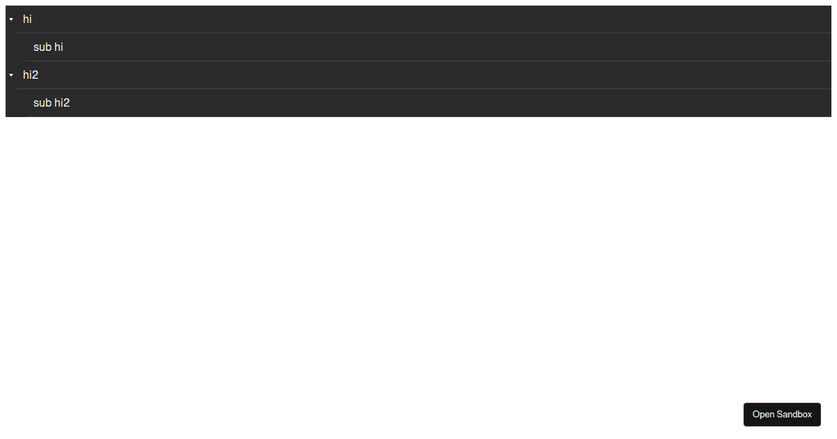 React Folder Demo Forked Codesandbox