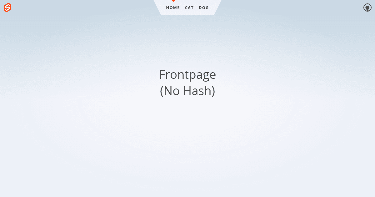 Sveltekit Hash Navigation Example Codesandbox