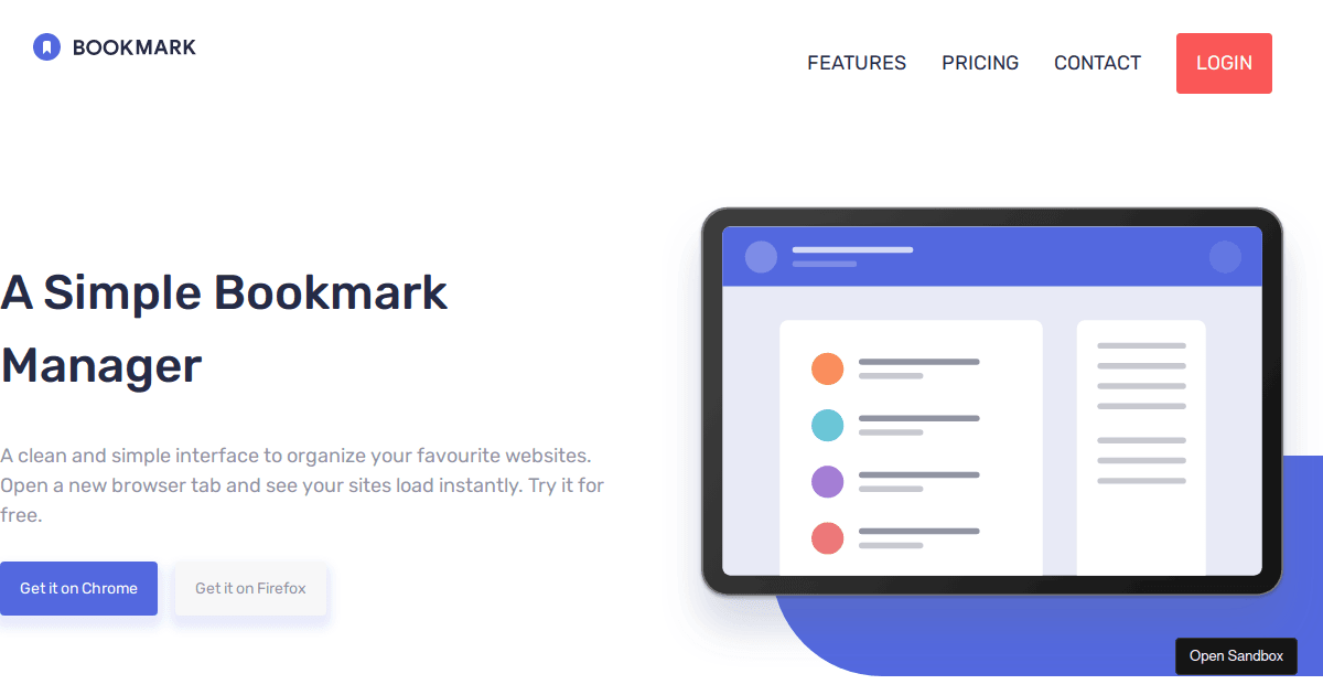 bookmark-landing-fm - Codesandbox