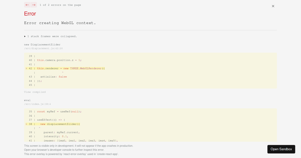 Image Hover React Codesandbox