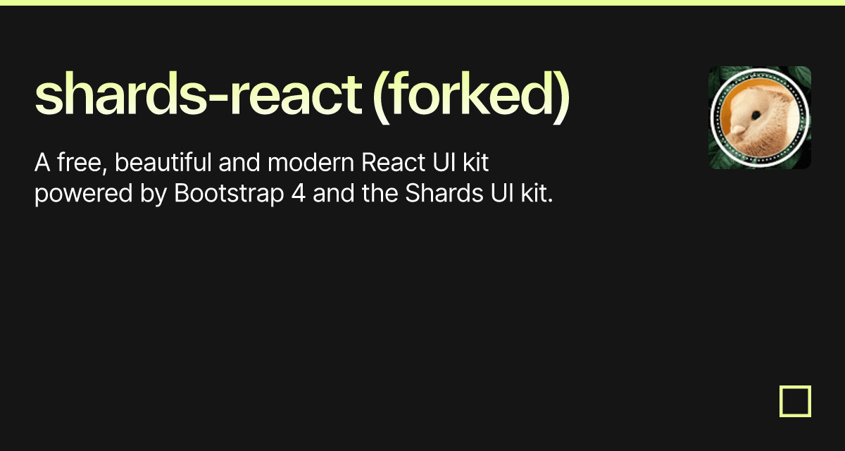 shards-react (forked) - Codesandbox