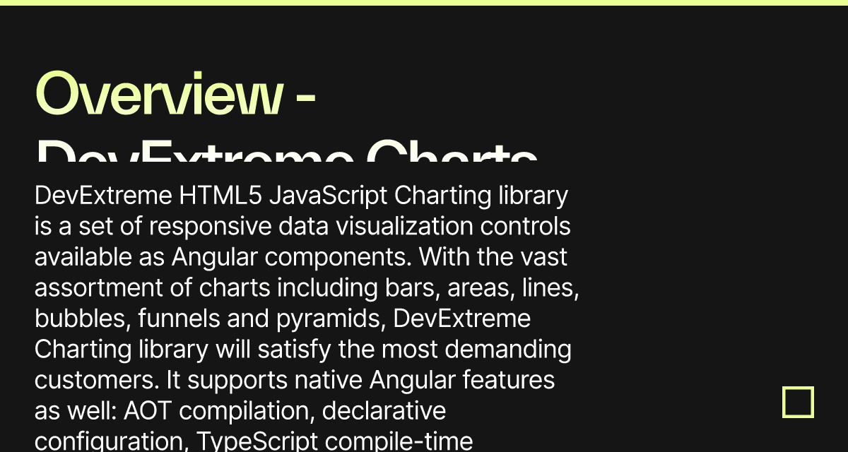 Overview Devextreme Charts Codesandbox