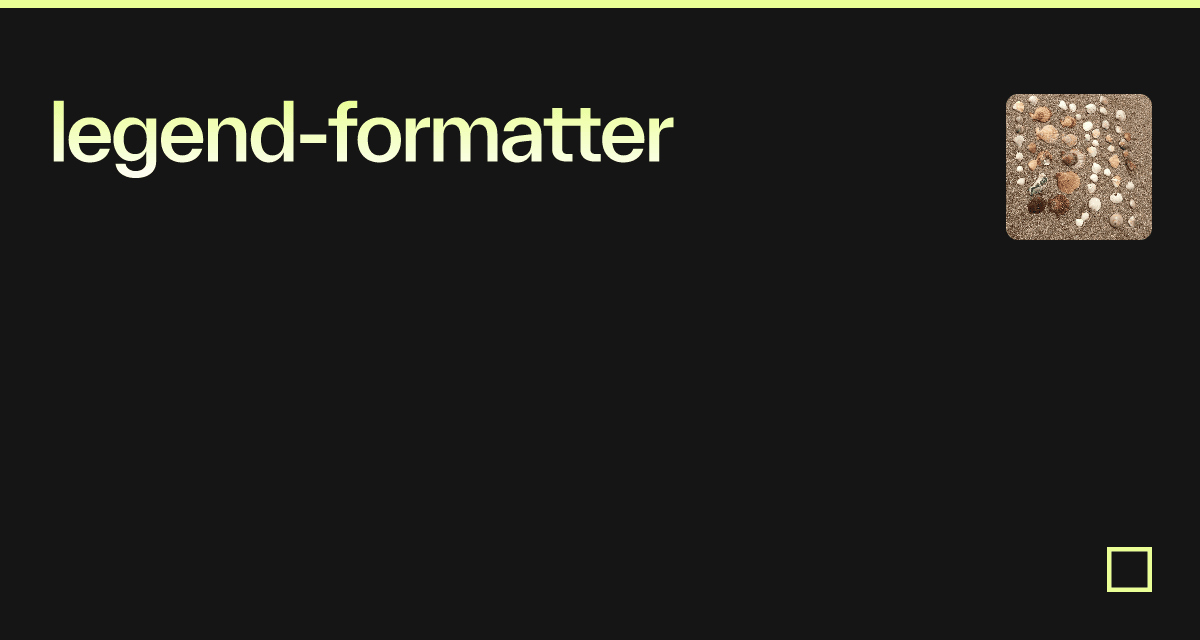 legend-formatter - Codesandbox