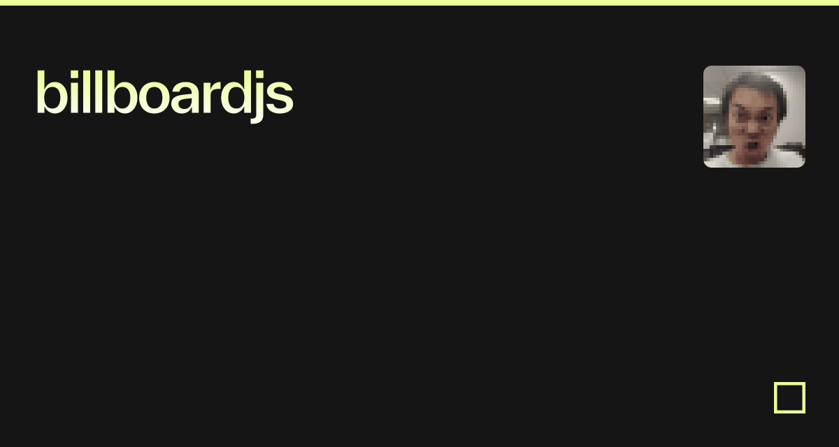 billboardjs - Codesandbox