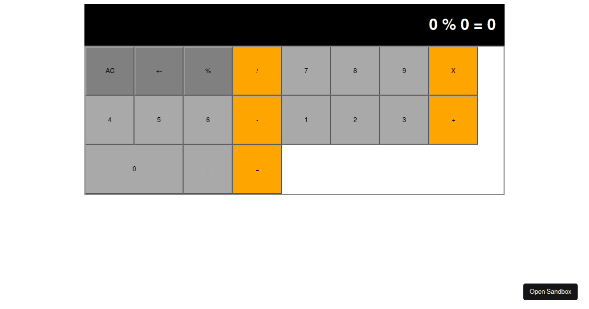React-Calculator - Codesandbox