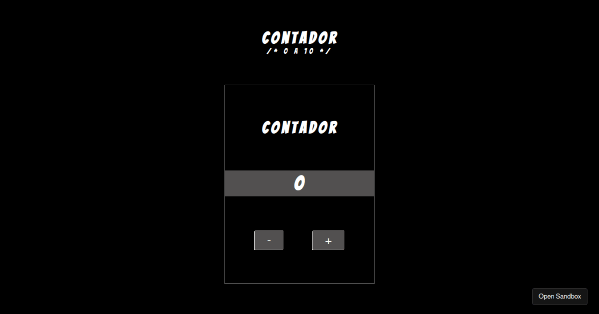contador - Codesandbox