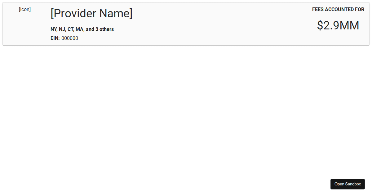 NEW Provider Search Results - Codesandbox