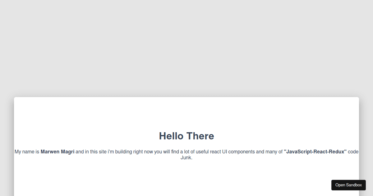pr-junk - Codesandbox