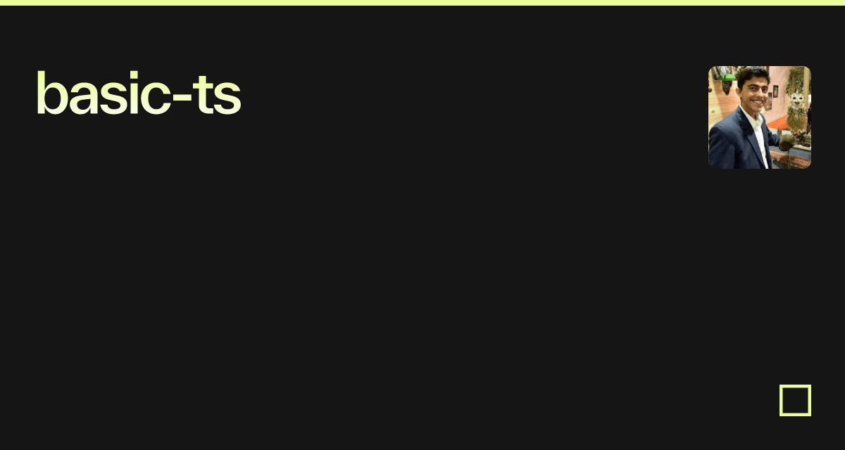 Basic Ts Codesandbox