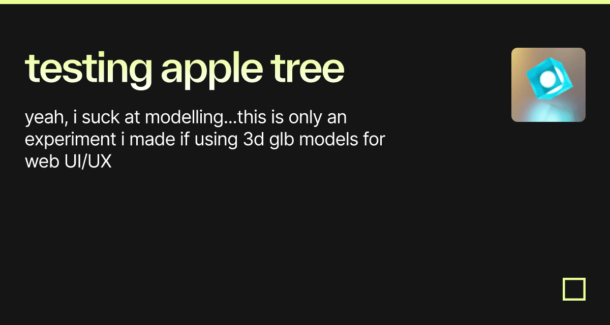 testing apple tree - Codesandbox