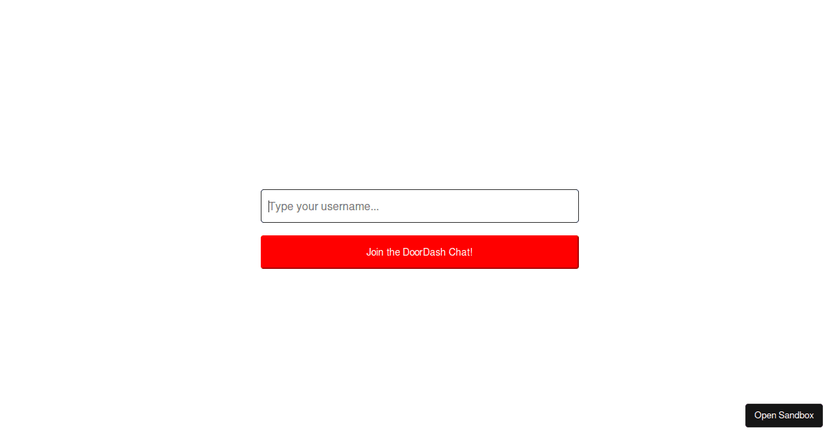 Doordash take home - Codesandbox
