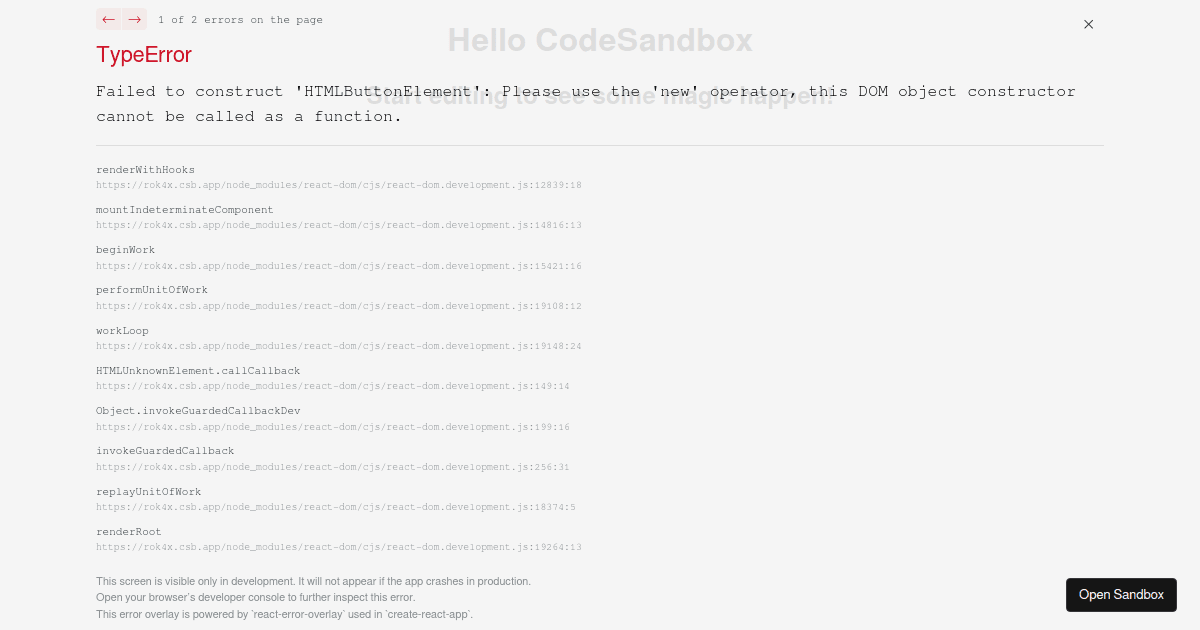 React Webcomponent Starter Forked Codesandbox