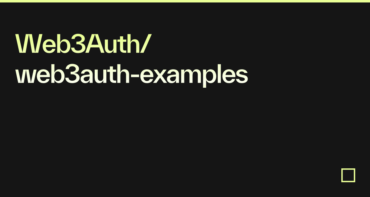 Web3Auth/web3auth-examples - Codesandbox
