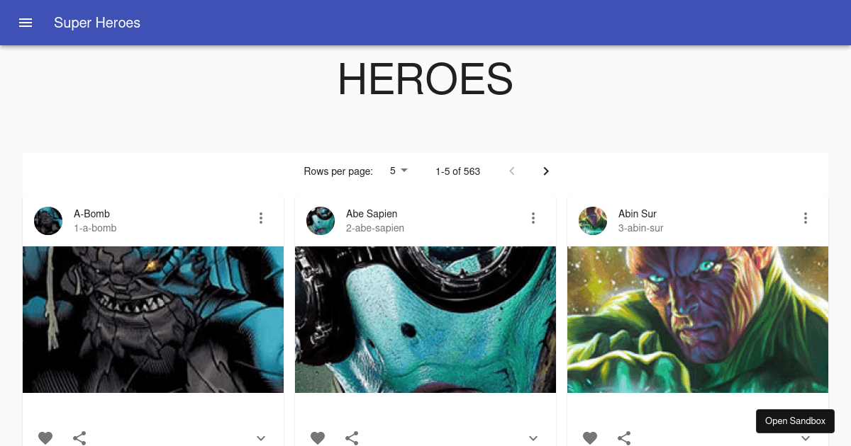 React Codesandbox
