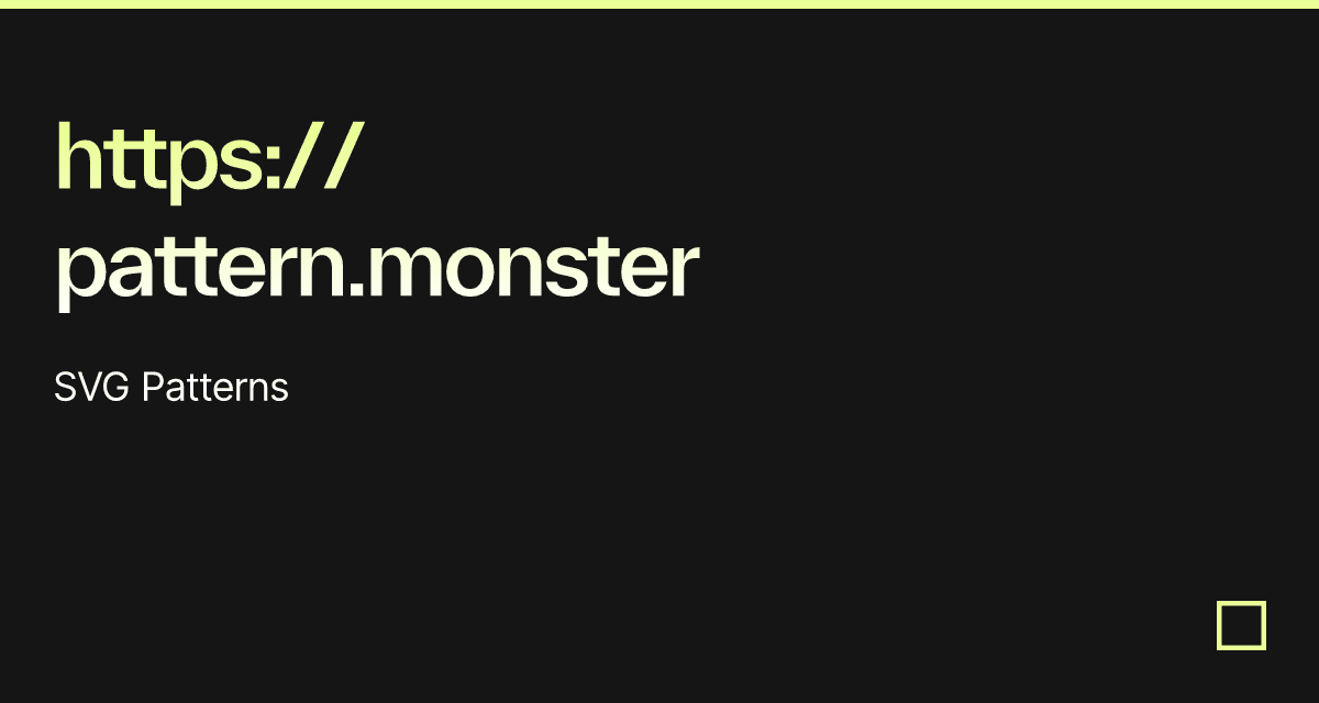 https://pattern.monster - Codesandbox