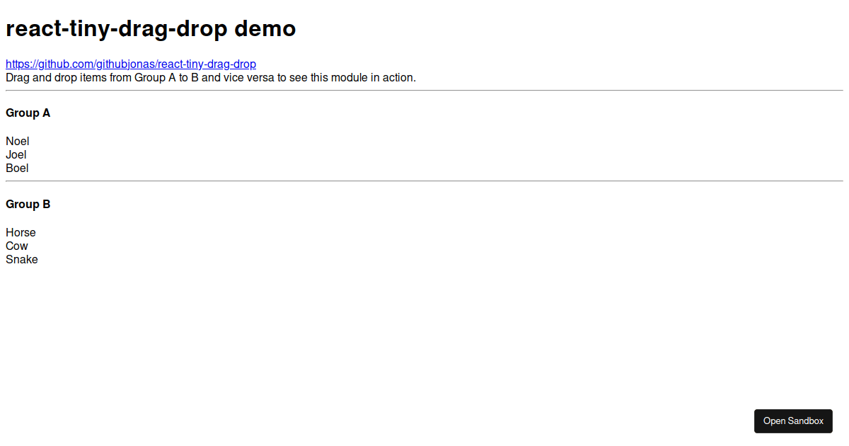 react-tiny-drag-drop (forked) - Codesandbox
