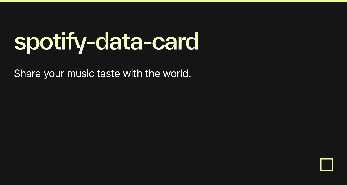 spotify-data-card - Codesandbox