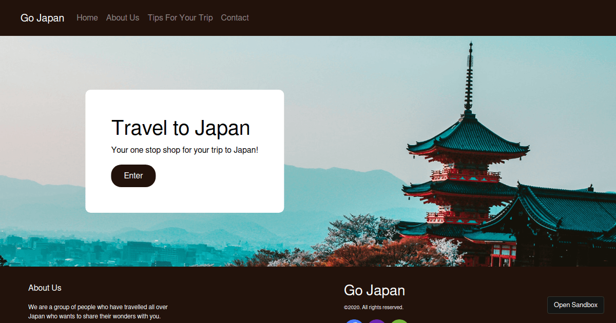 CFG-Travel-SIte - Codesandbox