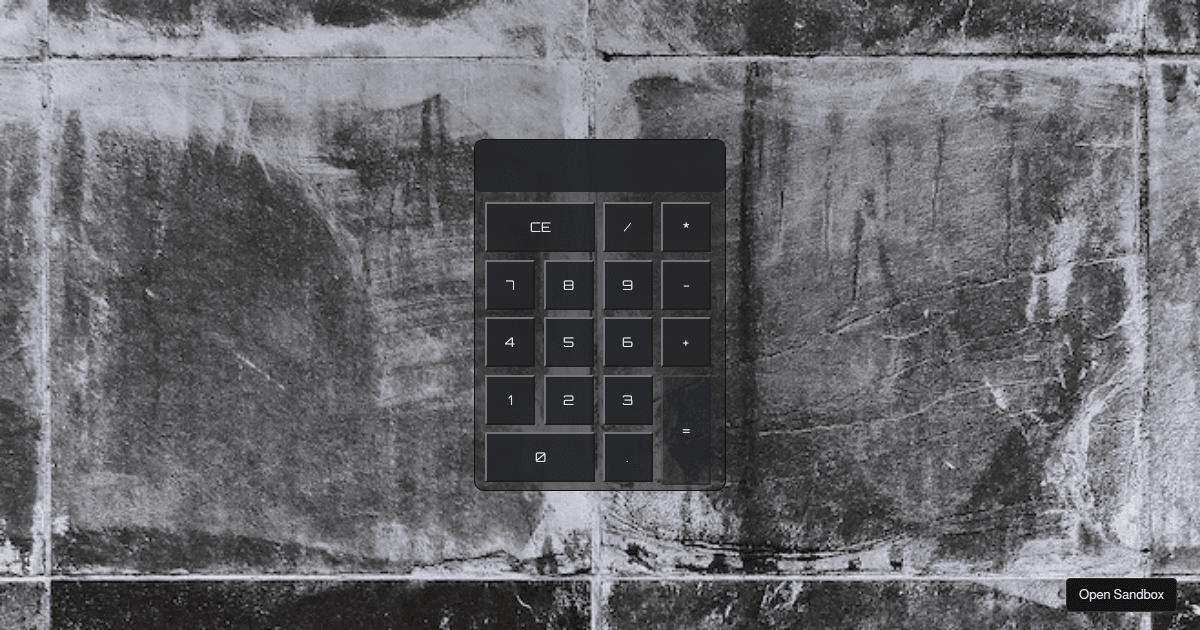 Simple React Calculator - Codesandbox