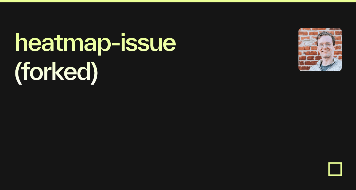 heatmap-issue (forked) - Codesandbox