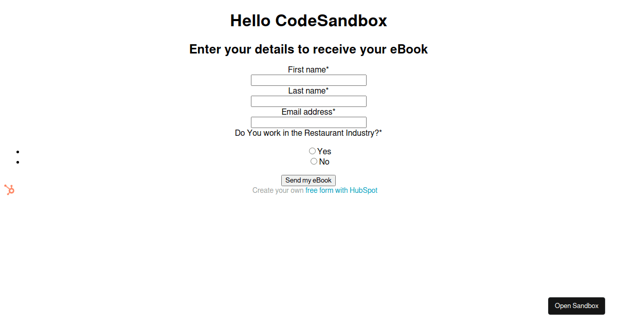hs-test-form - Codesandbox