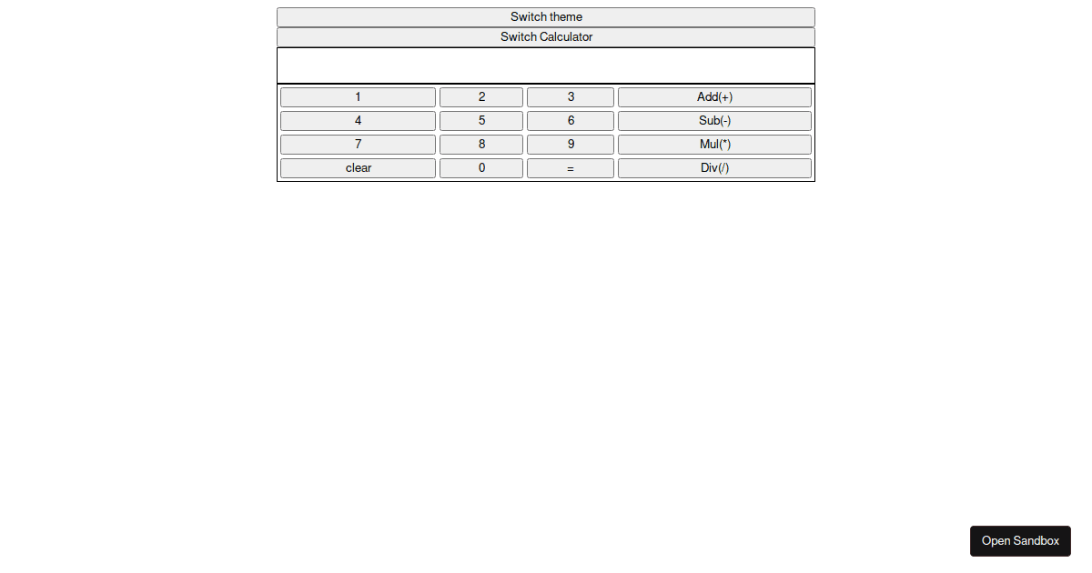 React Calculator Codesandbox