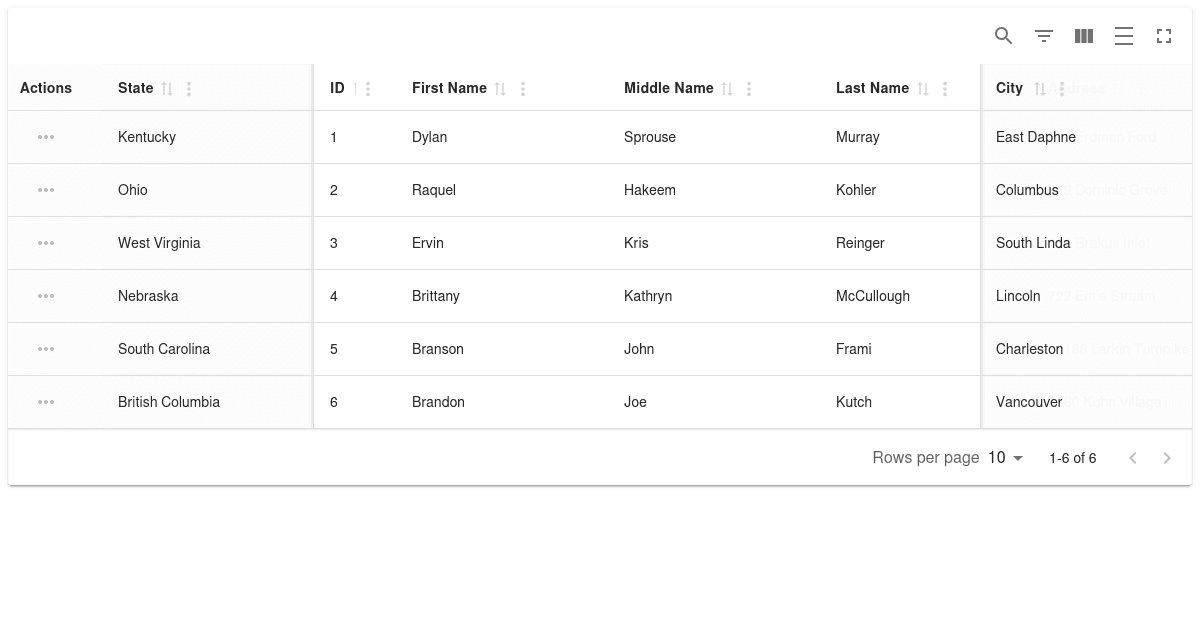 material-react-table-example-enable-column-pinning - Codesandbox