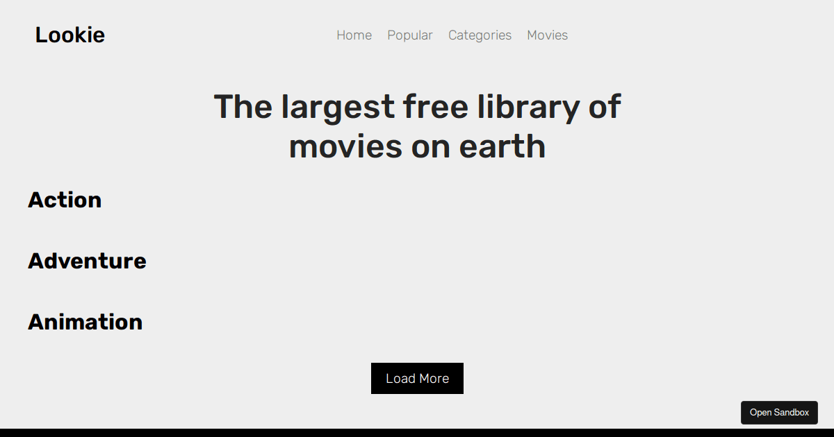 React Starter Codesandbox