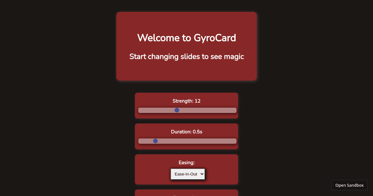 react-gyro-card - Codesandbox