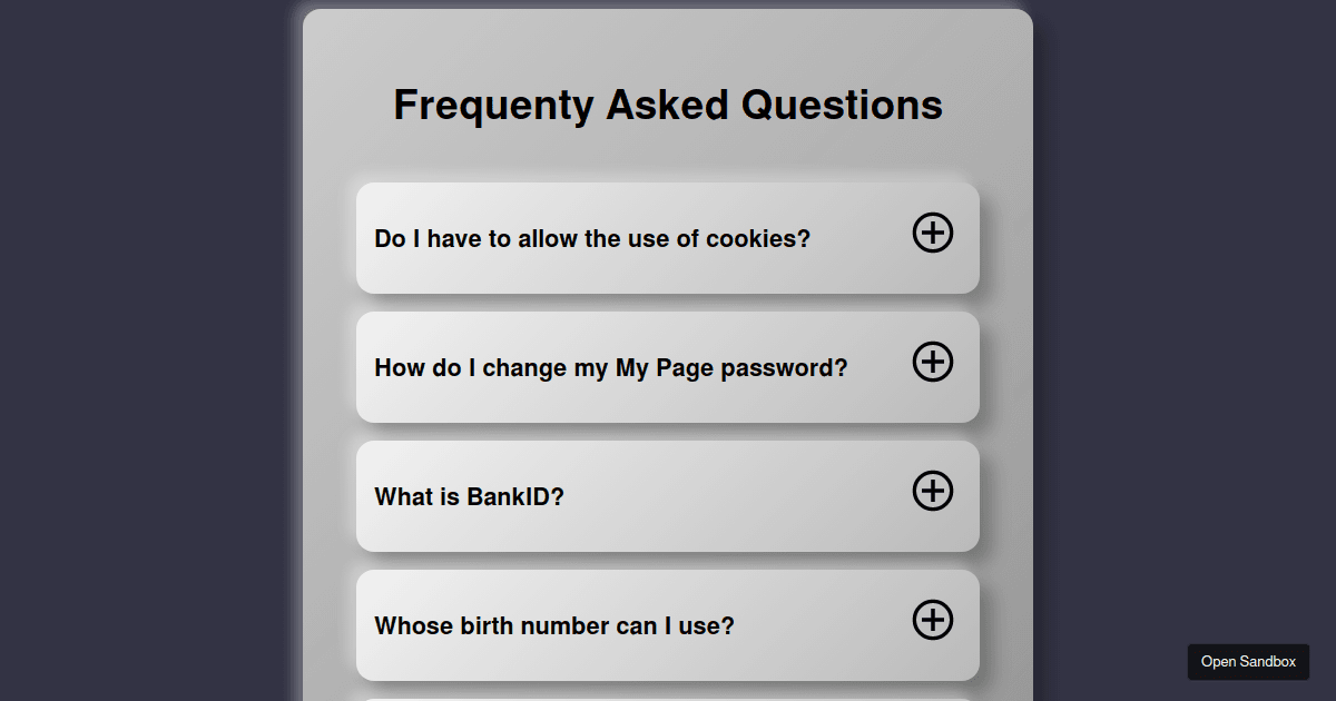 FAQ - Codesandbox