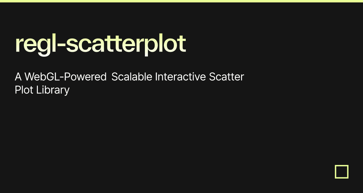 regl-scatterplot - Codesandbox