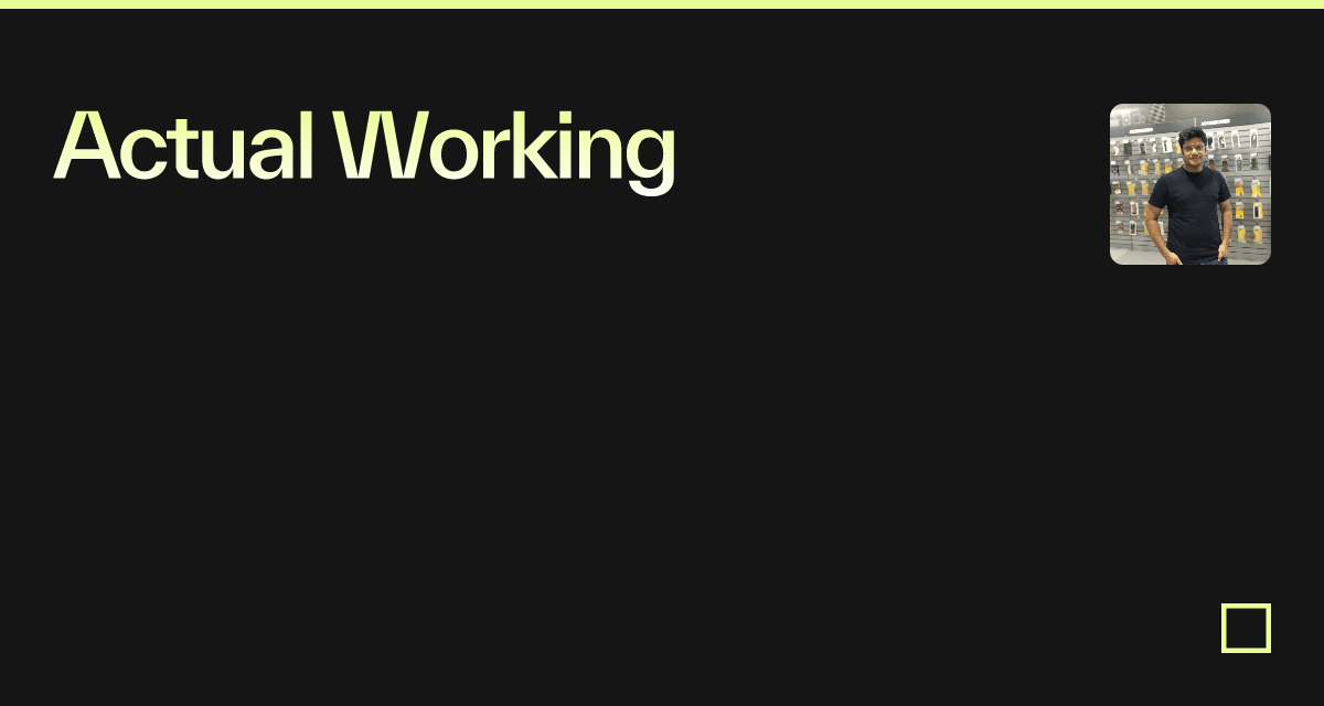 Actual Working - Codesandbox