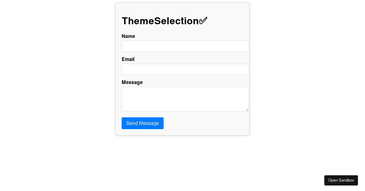 Form-CSS Modules - Codesandbox
