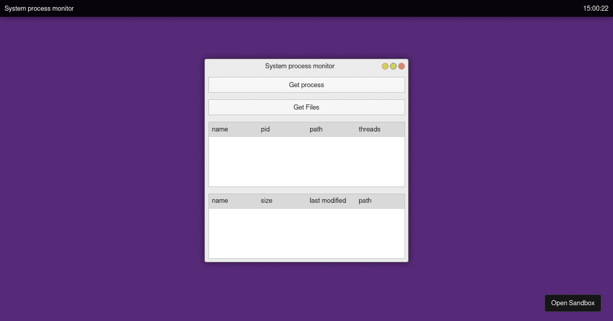 OS.js Example Boilerplate - Codesandbox