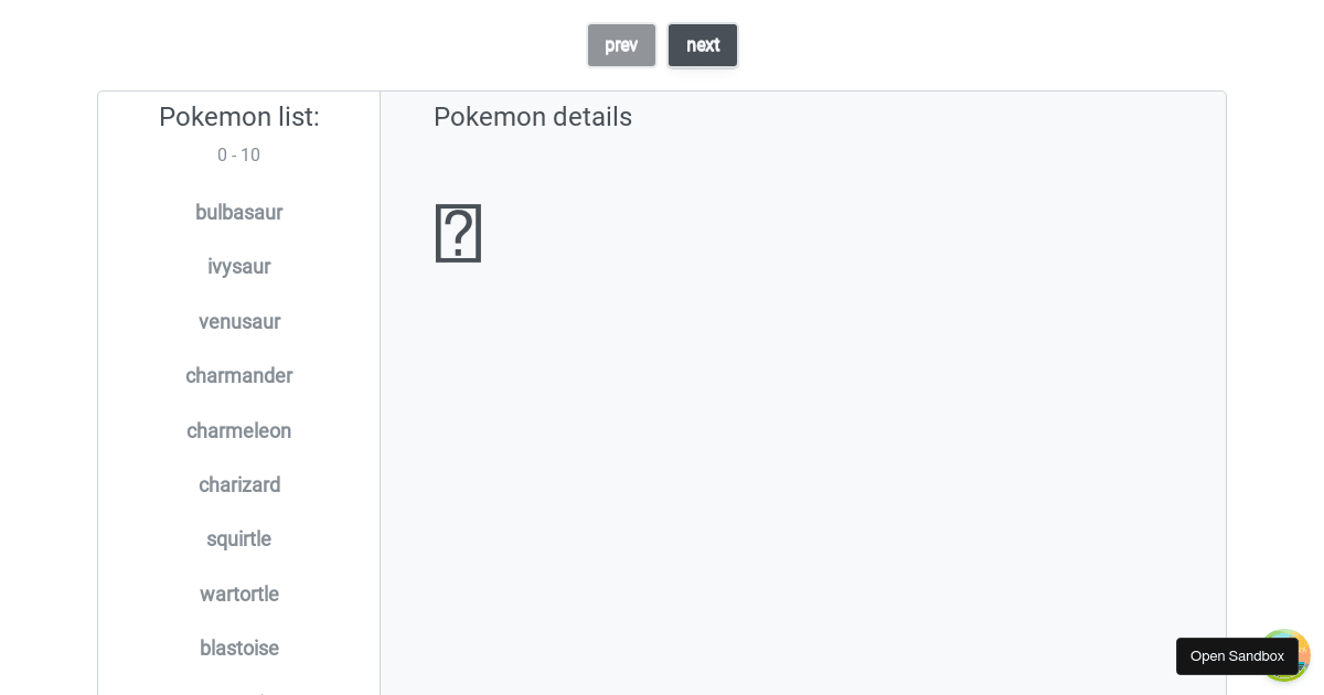 ⚛️ React Query Codesandbox 