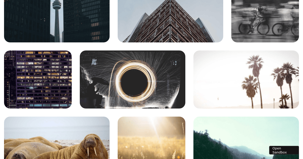 InfiniteGrid - Codesandbox