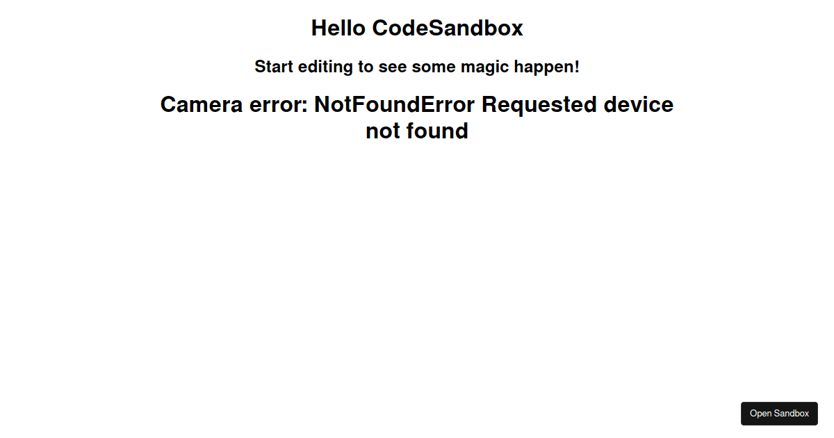 camera-poc - Codesandbox