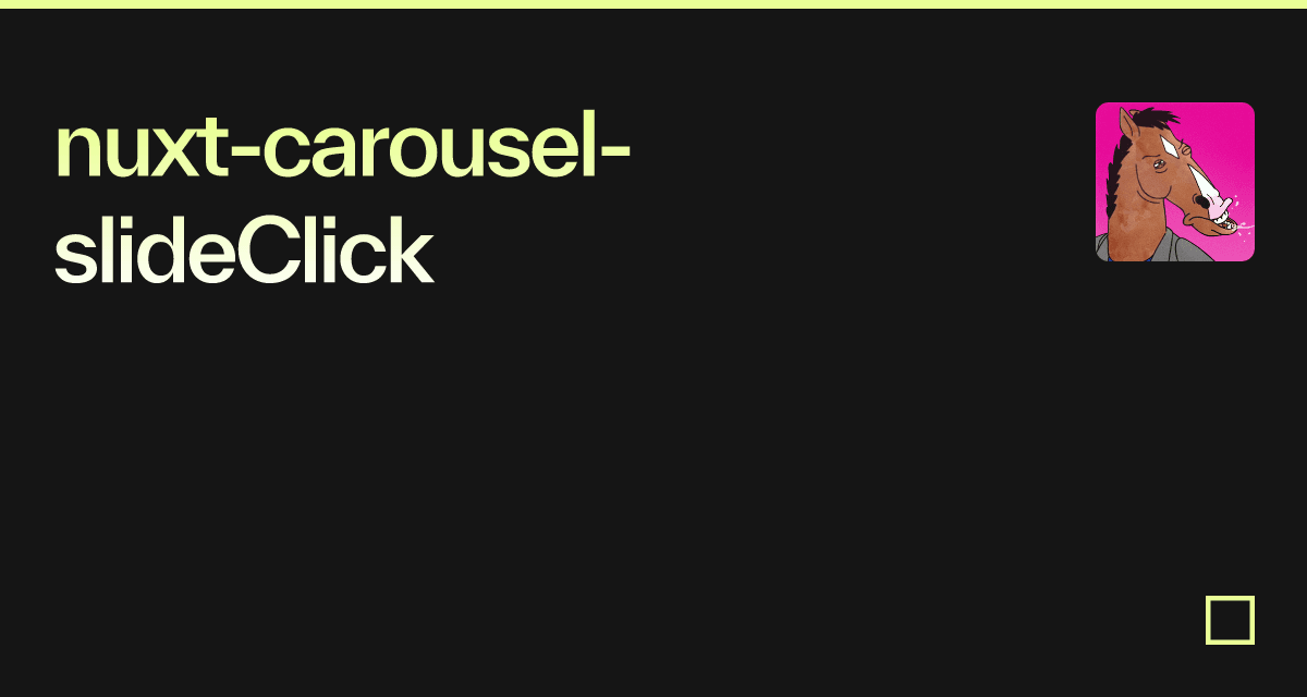 nuxt-carousel-slideClick - Codesandbox