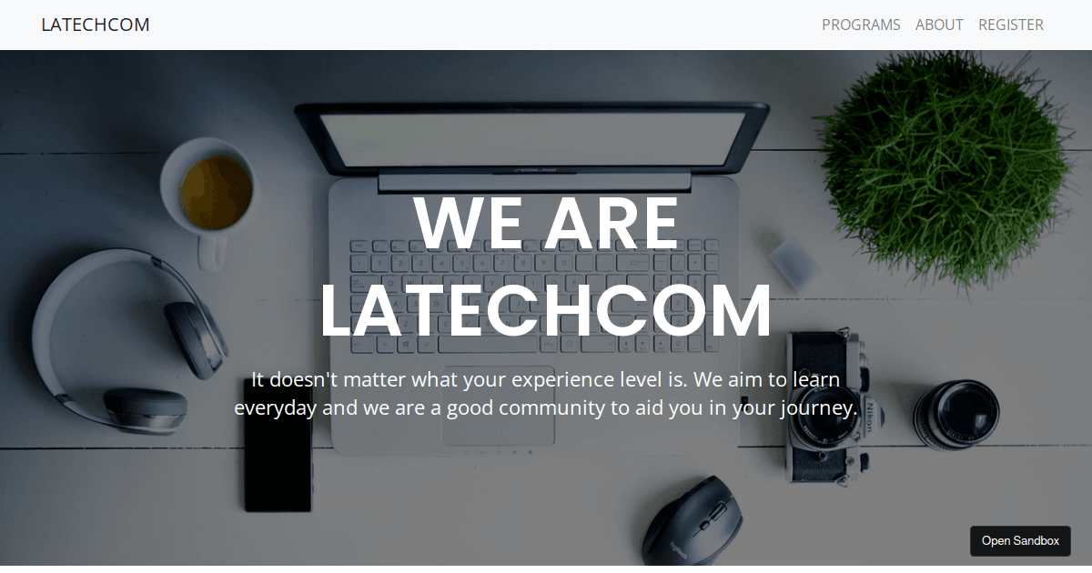 website - Codesandbox