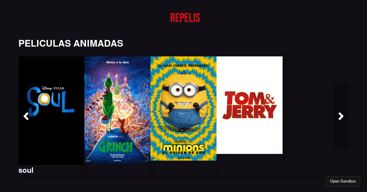 repelis - Codesandbox