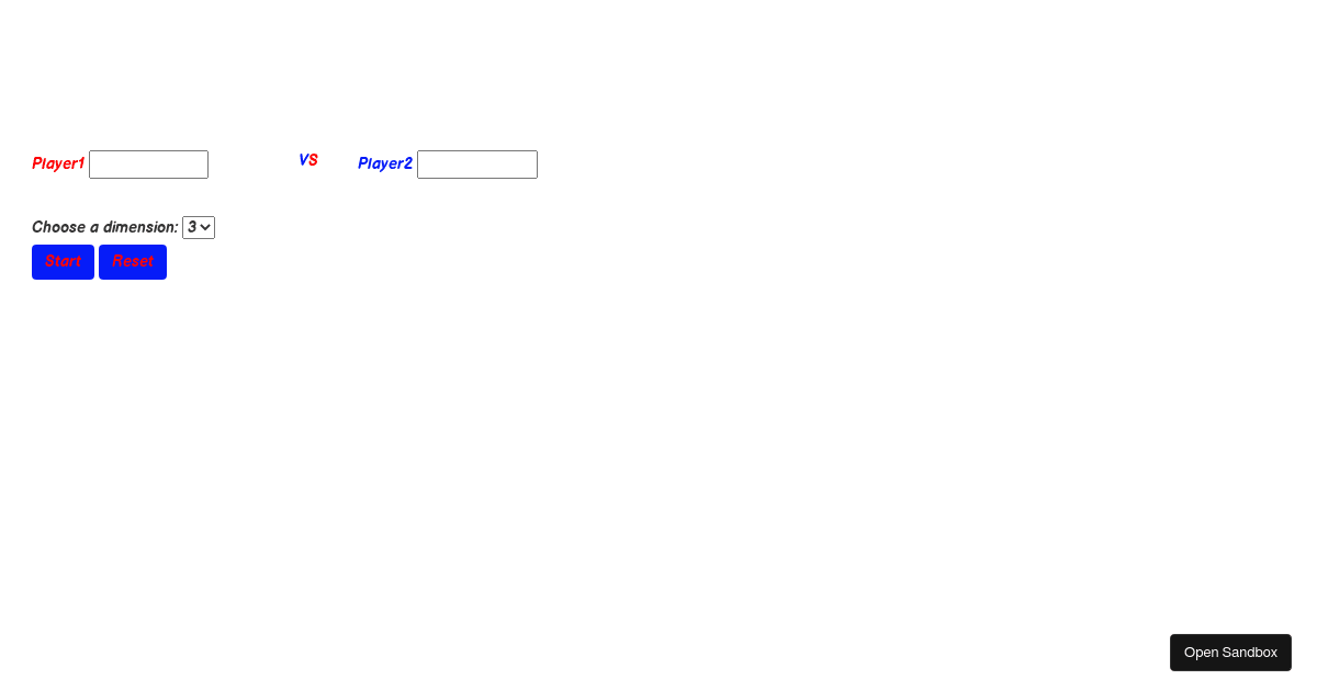 tic-tac-toe - Codesandbox
