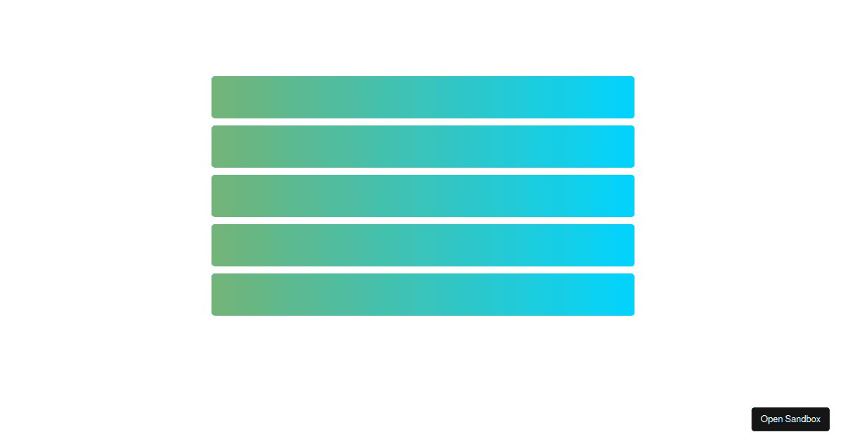 React Spring with Hooks - Codesandbox