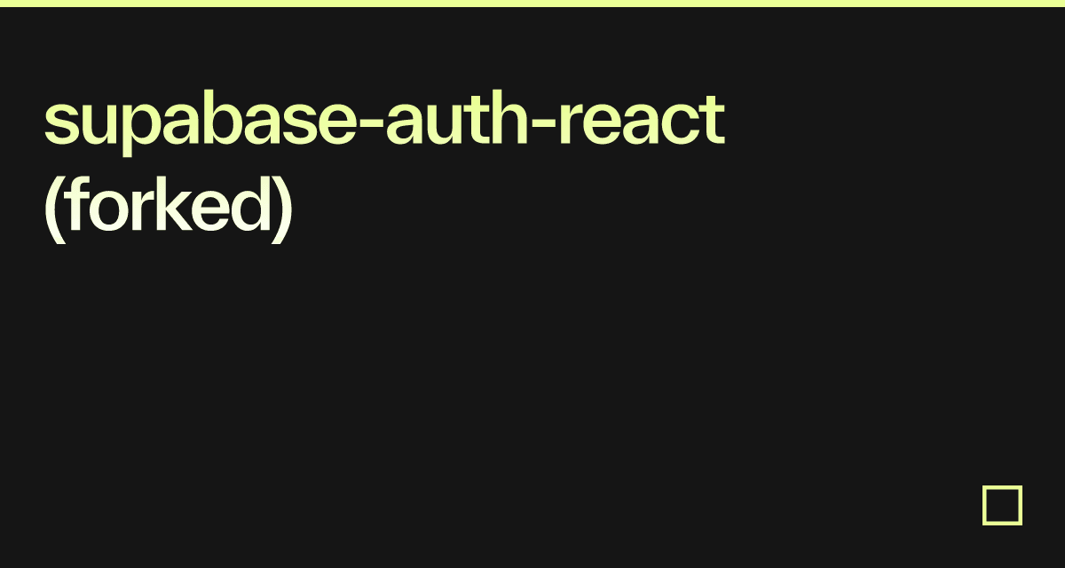 supabase-auth-react (forked) - Codesandbox
