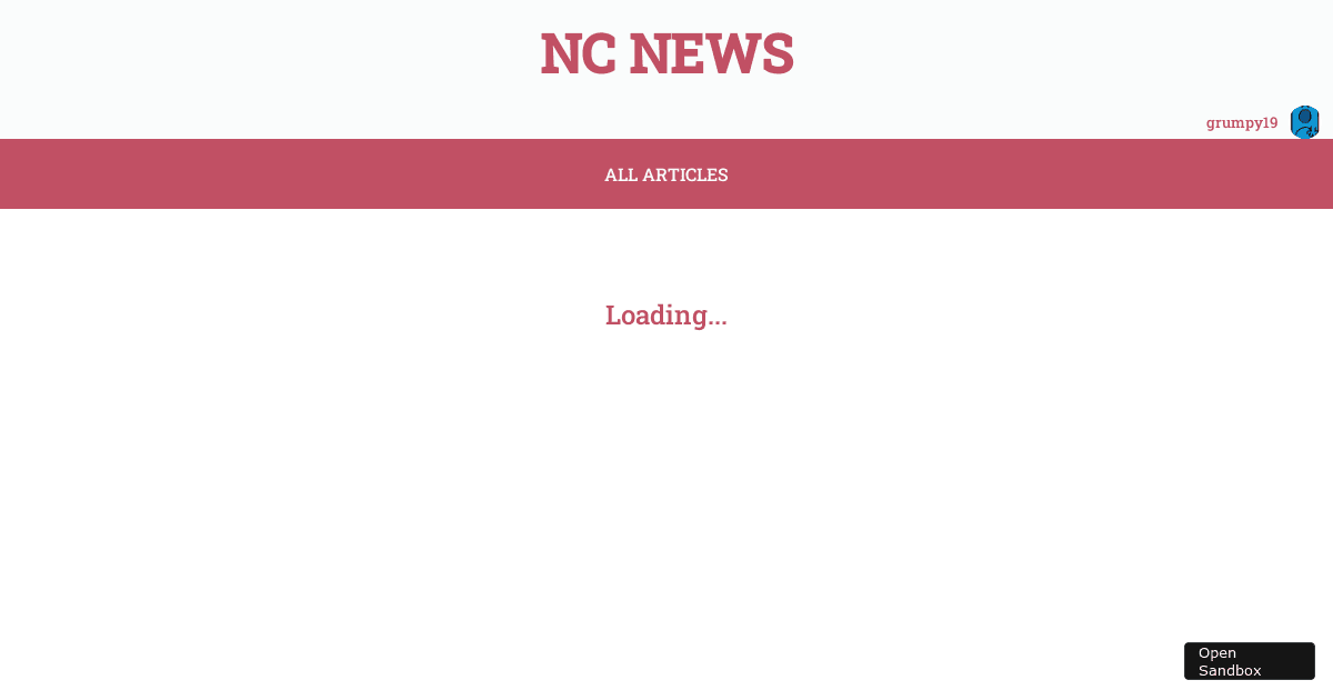 nc-news - Codesandbox