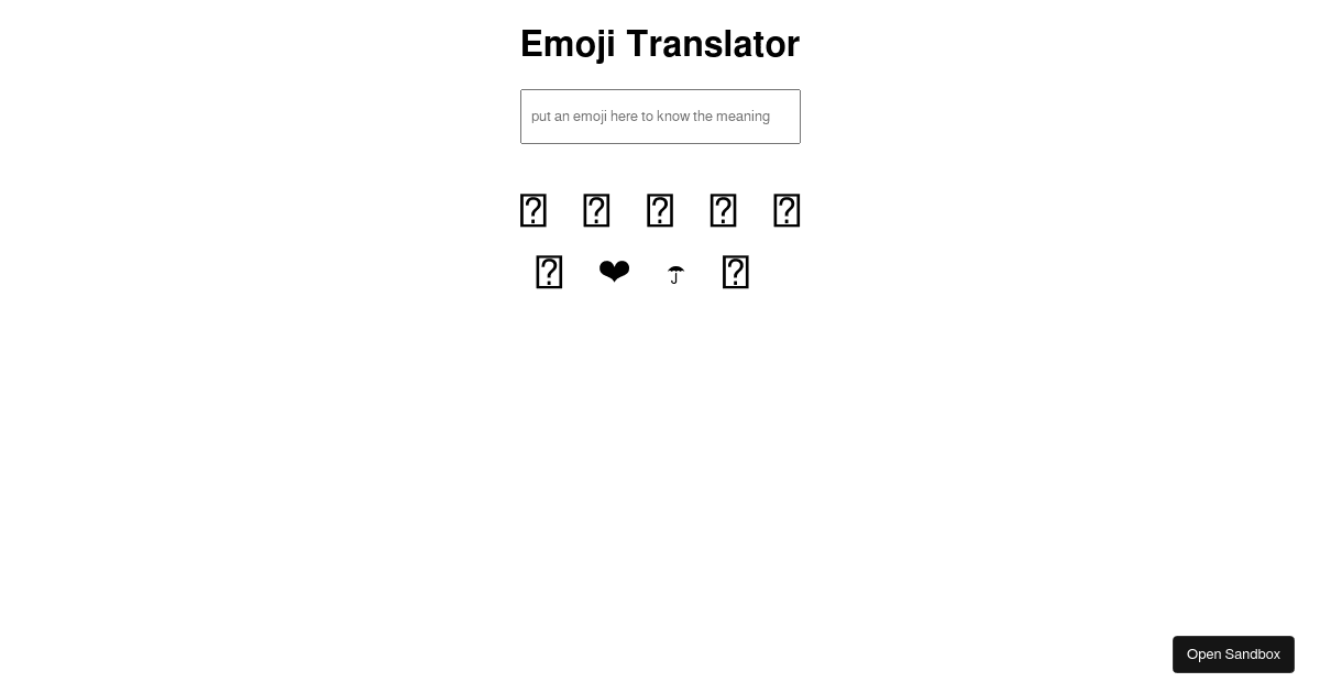 emoji-translator - Codesandbox