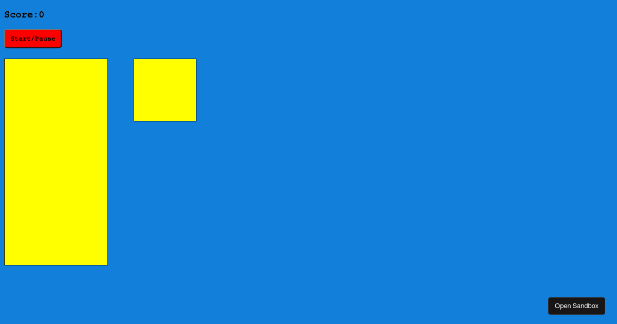 Tetris builder - Codesandbox