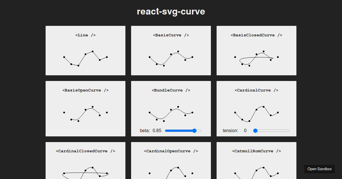 React Svg Curve Forked Codesandbox