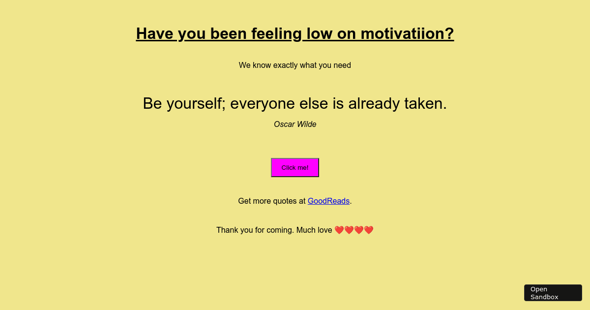 quote-generator - Codesandbox
