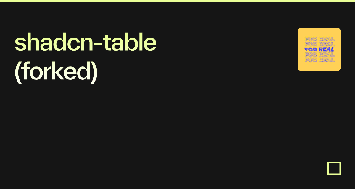 shadcn-table (forked) - Codesandbox