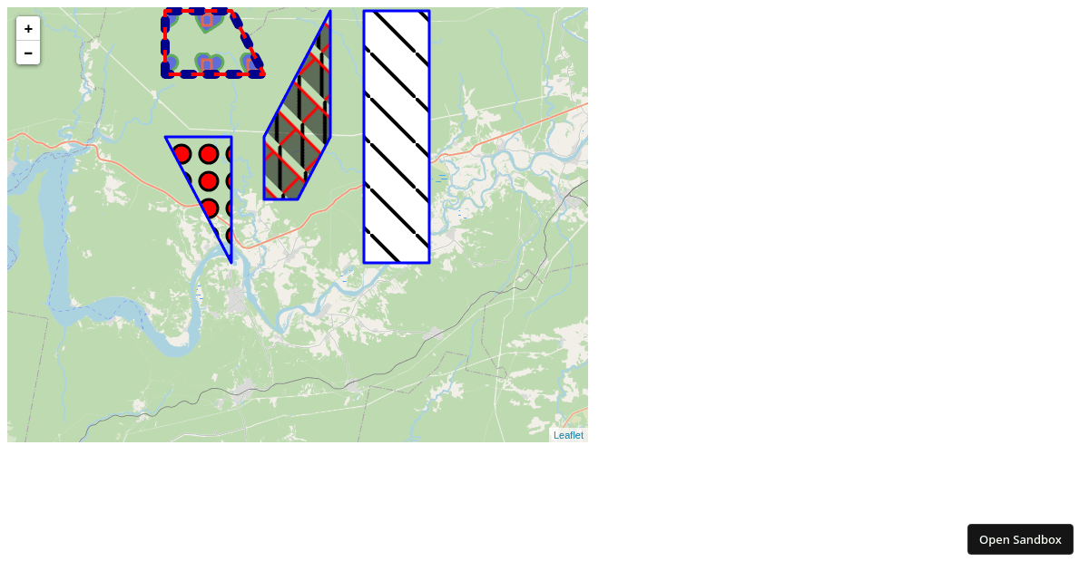 double styles leaflet(forked) - Codesandbox
